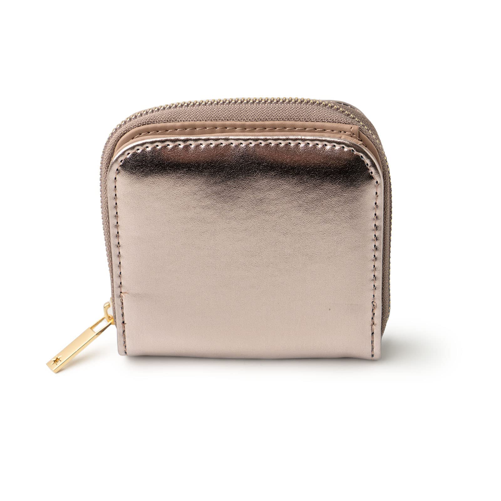 KEDZIE The Influencer Zip Around Wallet for Women - Bronze