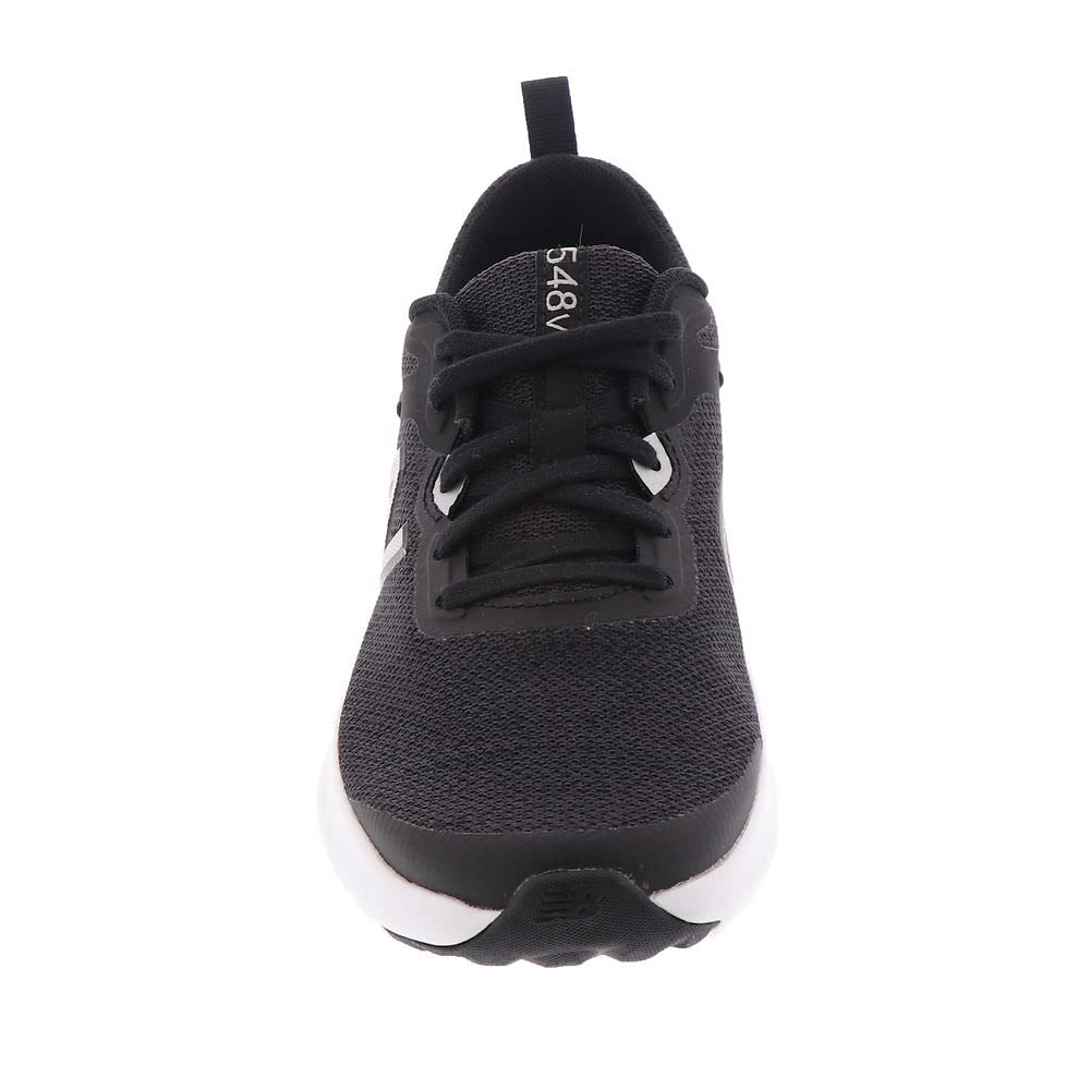 New Balance Women's 548 V1 Running Shoe, Black/Light Silver Metallic, 8 Wide
