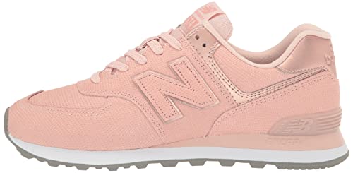 New Balance Women's 574 V2 Embellished Sneaker, Pink/Pink, 7.5