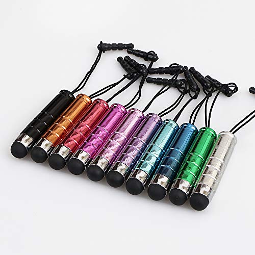 homEdge Universal Stylus Pen in Bulk, Set of 20 Packs Portable Stylus Pens with 3.5mm Jack, Compatible with All Device with Capacitive Touch Screen โ 10 Color