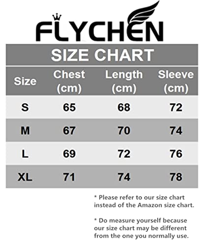 FLYCHEN Men's Solid Color Loose Hoodie Hip Hop Couples Long Sleeve Unisex Sweatshirt Khaki XL
