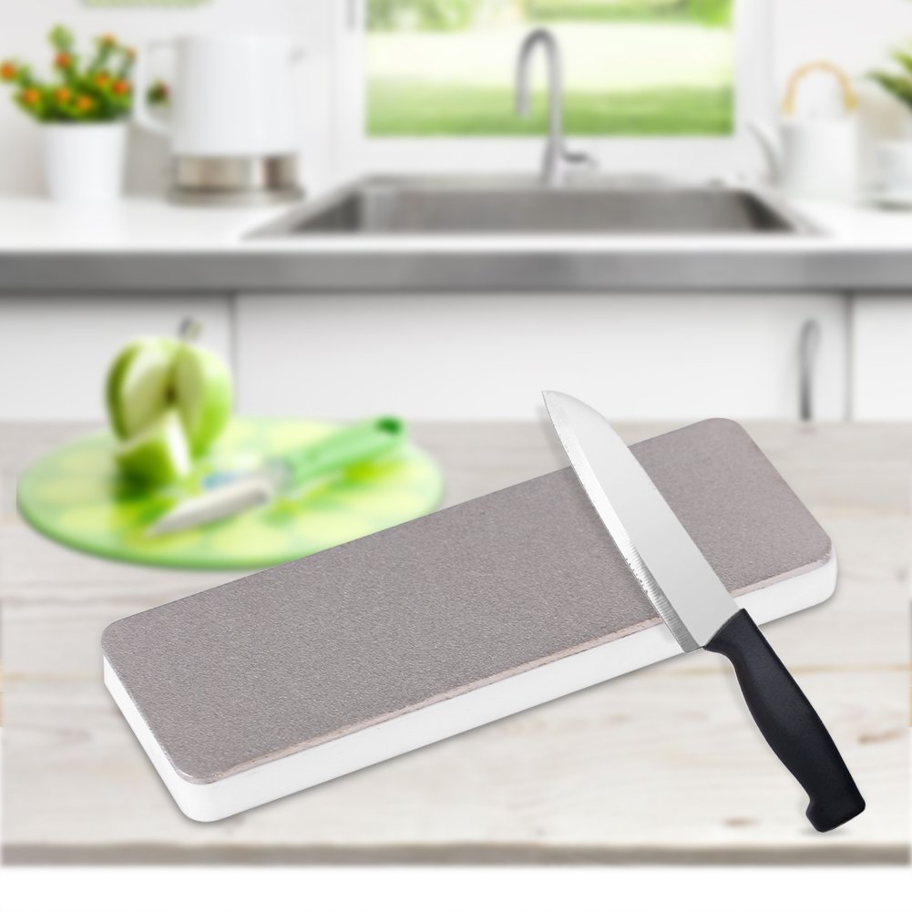 AUNMAS Ceramic Whetstone Mini Double Sided Ceramic Whetstone Kitchen Knife Sharpener Tool Sharpening Stone