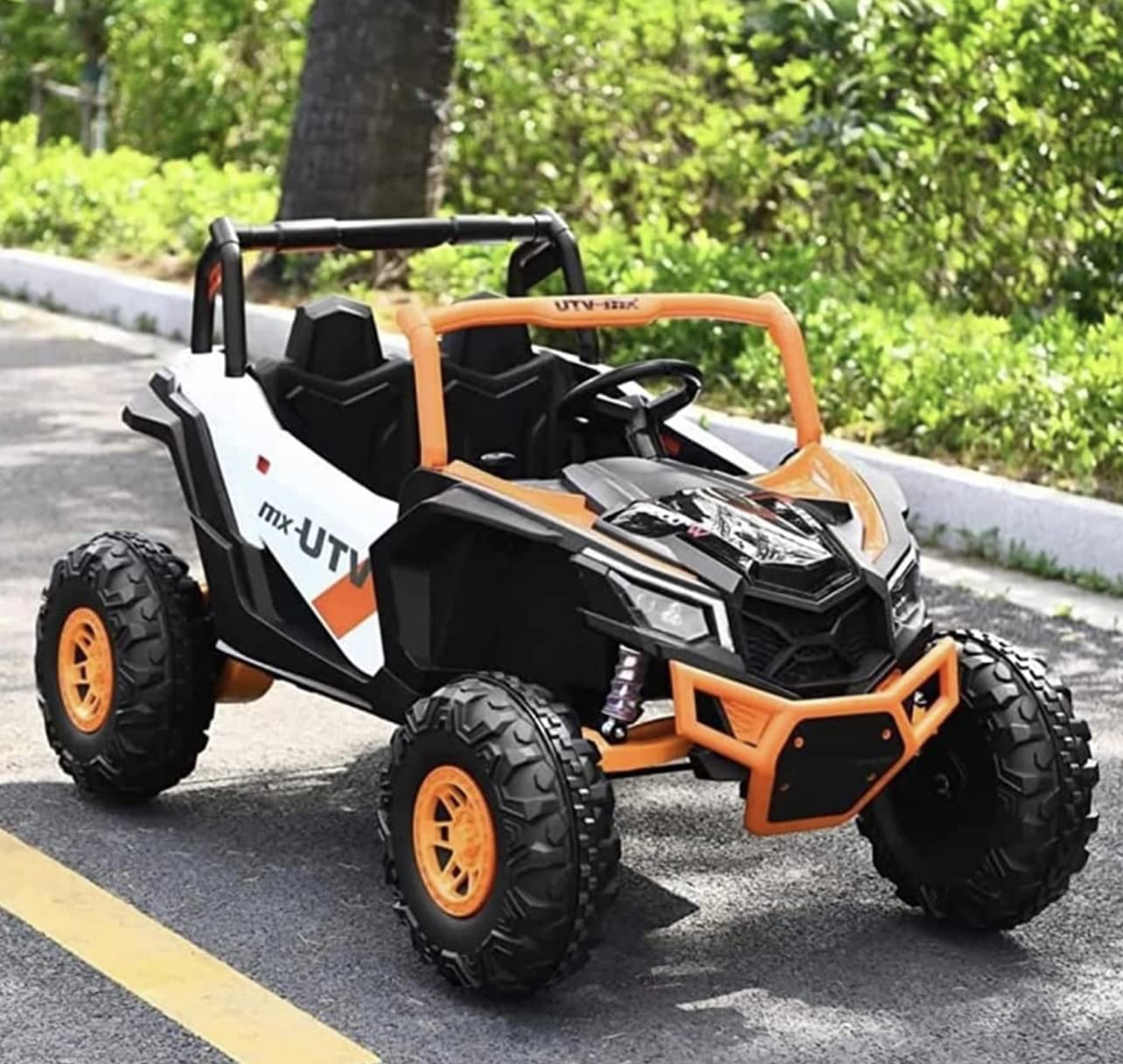 Next Generation 4X4 Upgraded Kids Ride ON CAR Power Wheel Quad Buggy UTV MX Side by Side RZR ATV 24V XL Rubber Tiers