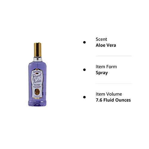 Royal Violets Baby Cologne with Aloe Vera for Baby Sensitive Skin, Relaxing Aroma, 7.6 Fl Oz, bottle