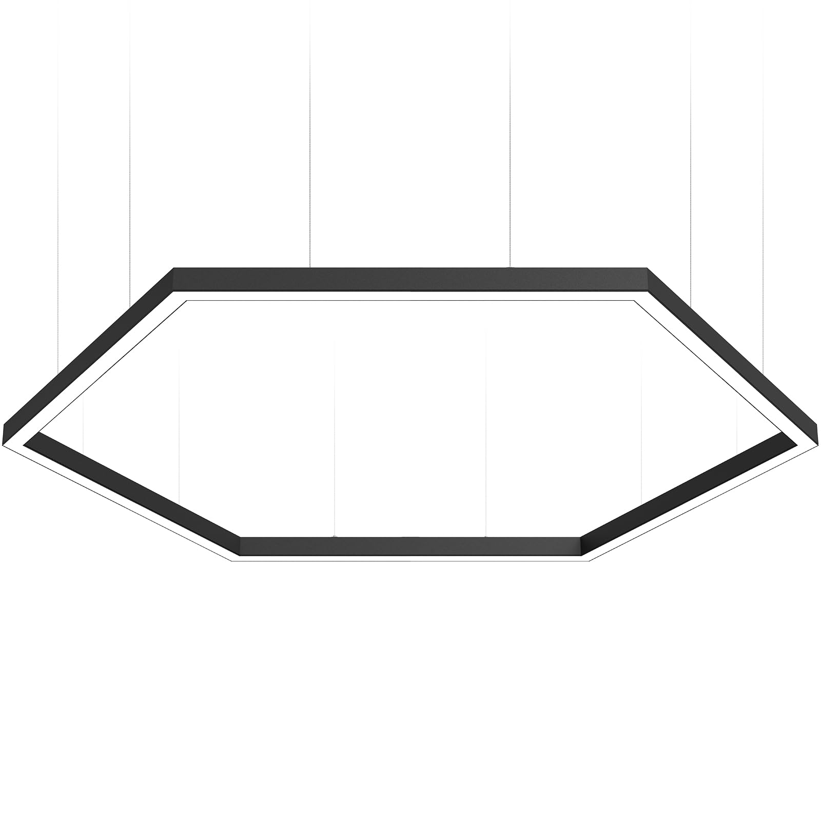 Barrina LED Hexagon Light, DIY Linear Light, Dimmable Hanging Shop Light, 2700K 4000K 5000K Color Changing, Linkable Office Light Fixtures, Seamless Connection, 5568-0-10V Series
