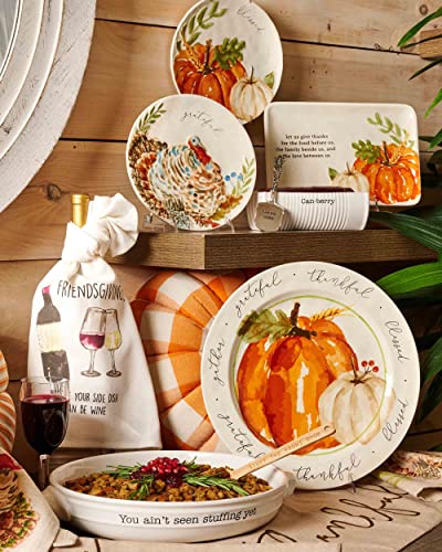 Mud Pie Can-Berry Ceramic Cranberry Serving Dish and Spatula Set