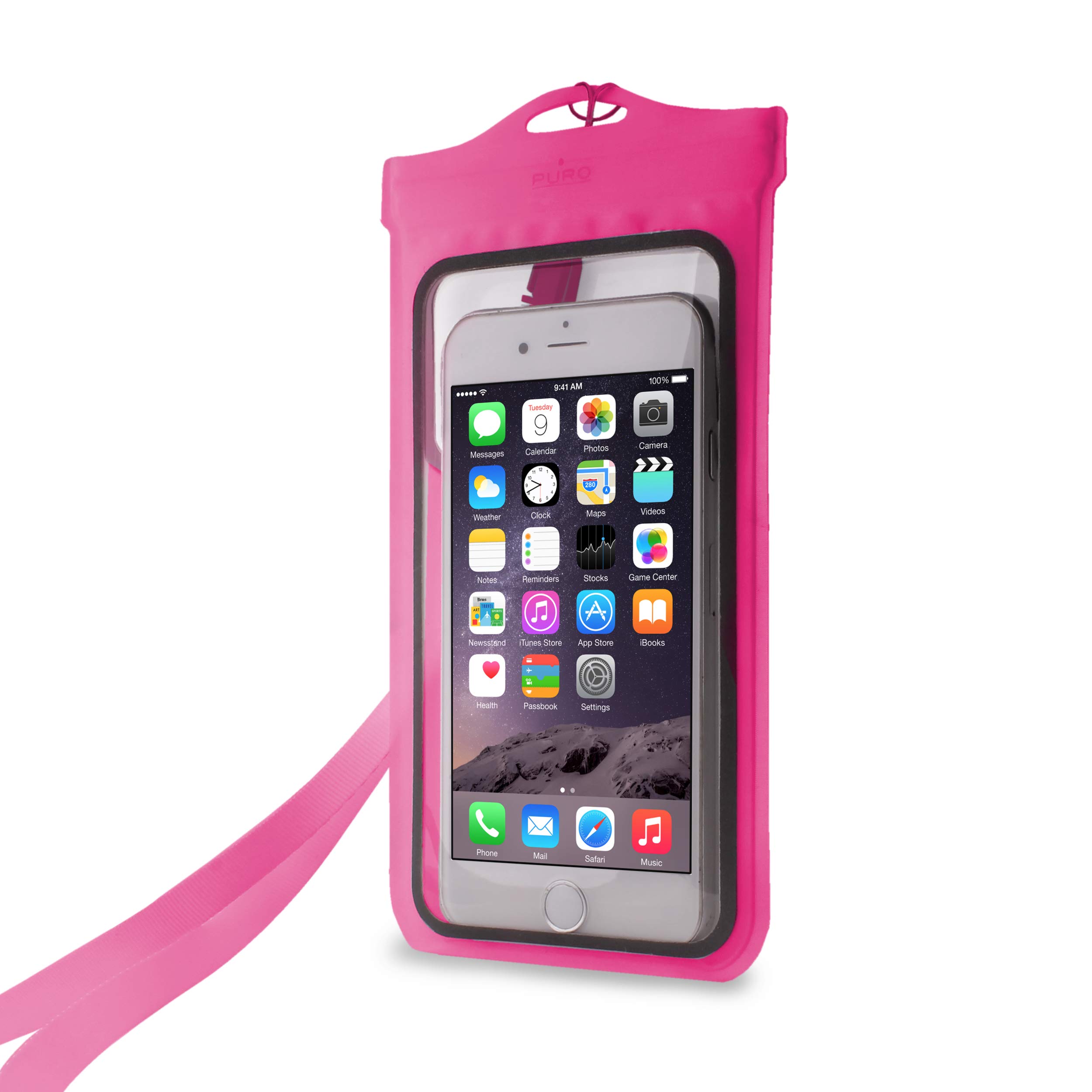 Protection PURO ETUI Waterproof L 5.1' Noir