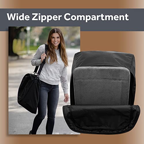Ready Rocker Travel Bag for The Portable Baby Rocking Chair - Comfort Shoulder Strap, Extra Zipper Storage Compartment, Travel Essential for Moms and Dads, Premium Black Polyester
