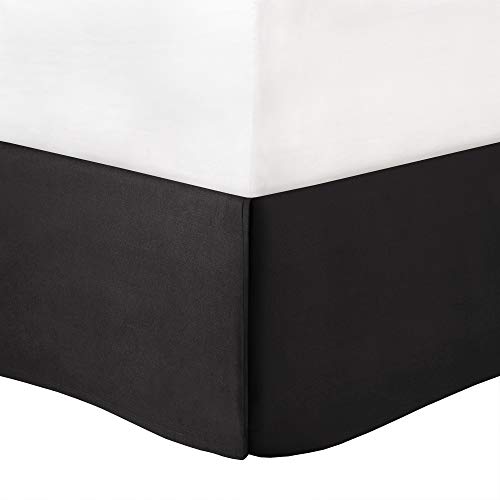 Madison Park Laurel King Size Bed Comforter Set Bed In A Bag - Black , Wrinkle Tufted Pleated β 7 Pieces Bedding Sets β Faux Silk Bedroom Comforters