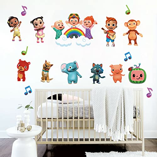 Runtoo Kids Room Wall Decals Cartoon Baby Wall Stickers Play Room Nursery Party Decor