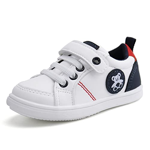 brooman Baby First Walking Orthotic Friendly Shoes (6-12 Months,White Navy)