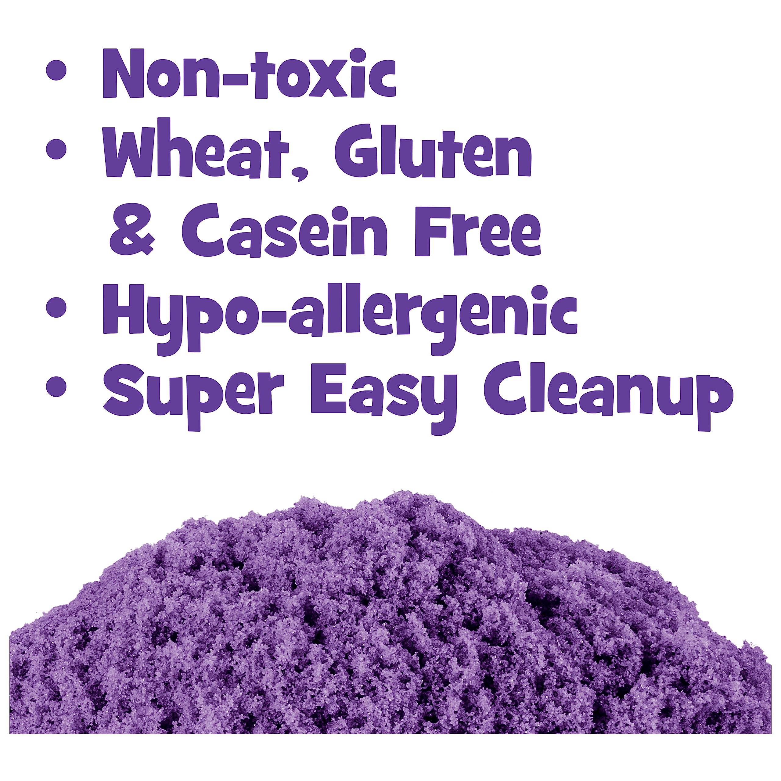 Kinetic Sand, The Original Moldable Sensory Play Sand Toys for Kids, Purple, 2 lb. Resealable Bag, Ages 3+