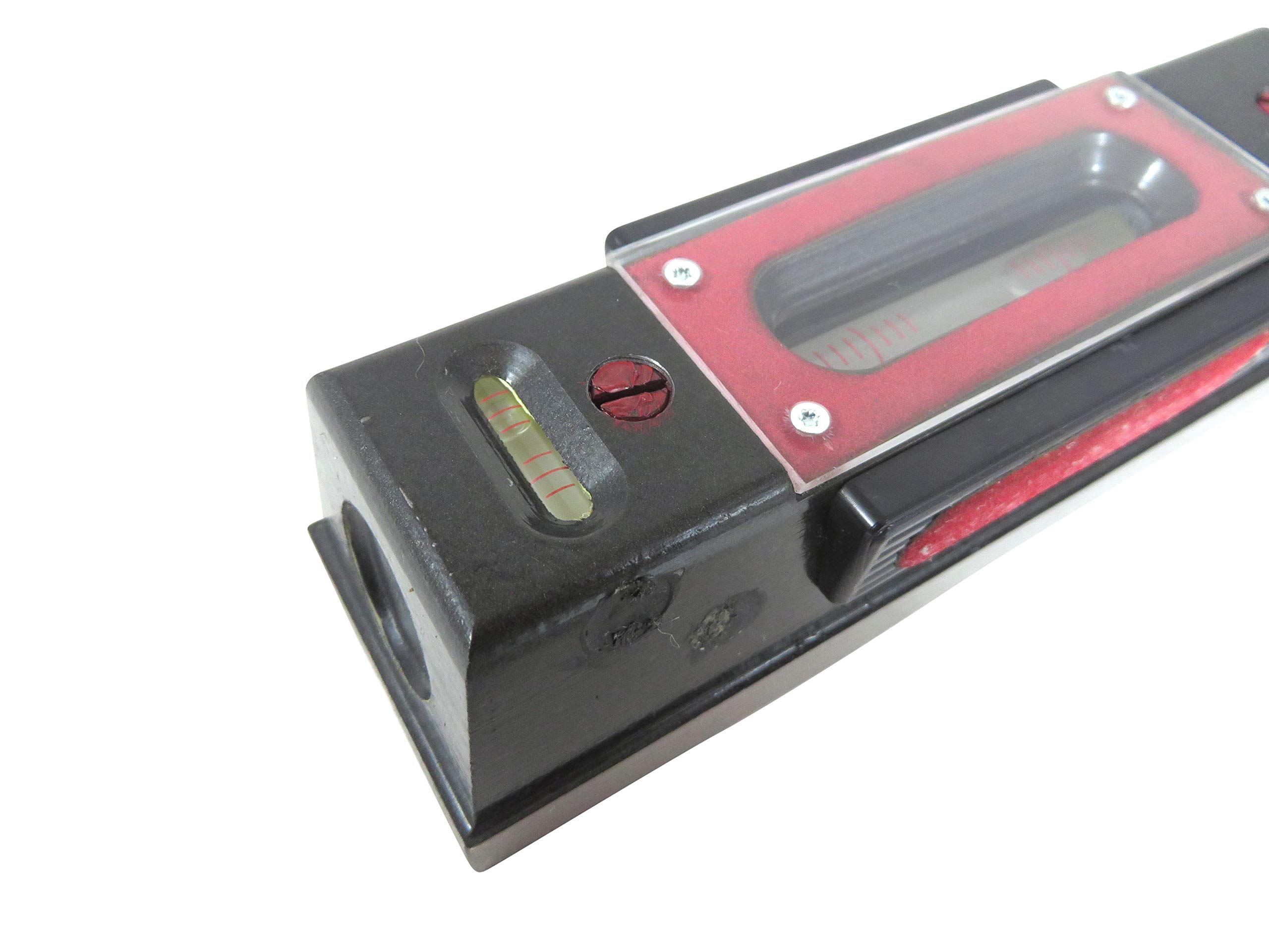 Kinex 5050-02-200 8” Precision Inspection Machinist Spirit Level, Overall Size 8” x 1-5/8” x 1-1/2”, Accurate to 0.00078” per Meter