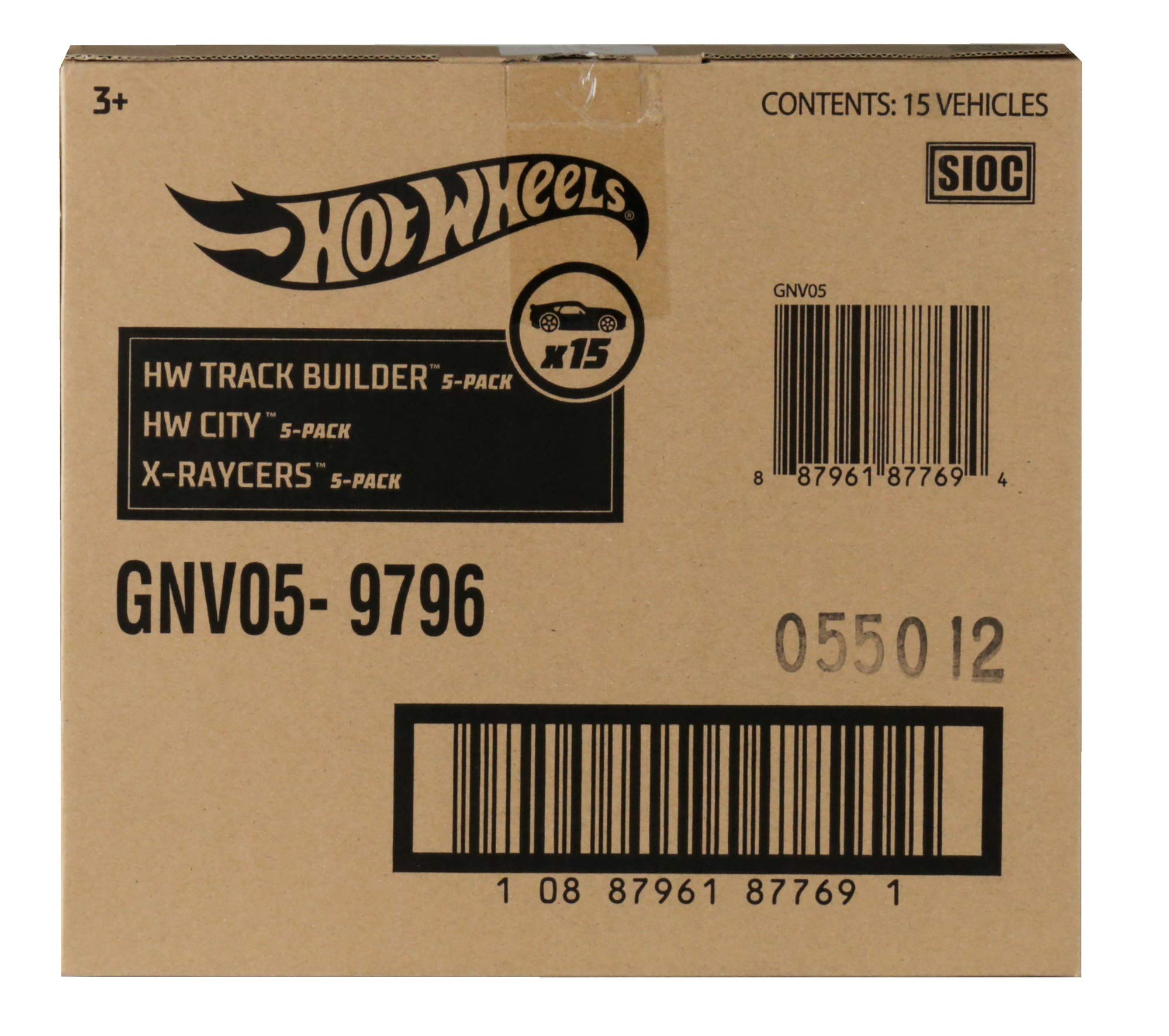 Hot Wheels Track Bundle City Track Builder X-Raycers 5-Pack 1:64 Scale Die-Cast Cars Collectors of All Ages Colorful Graphics Exclusive Great Gift Idea 3 Years and Older