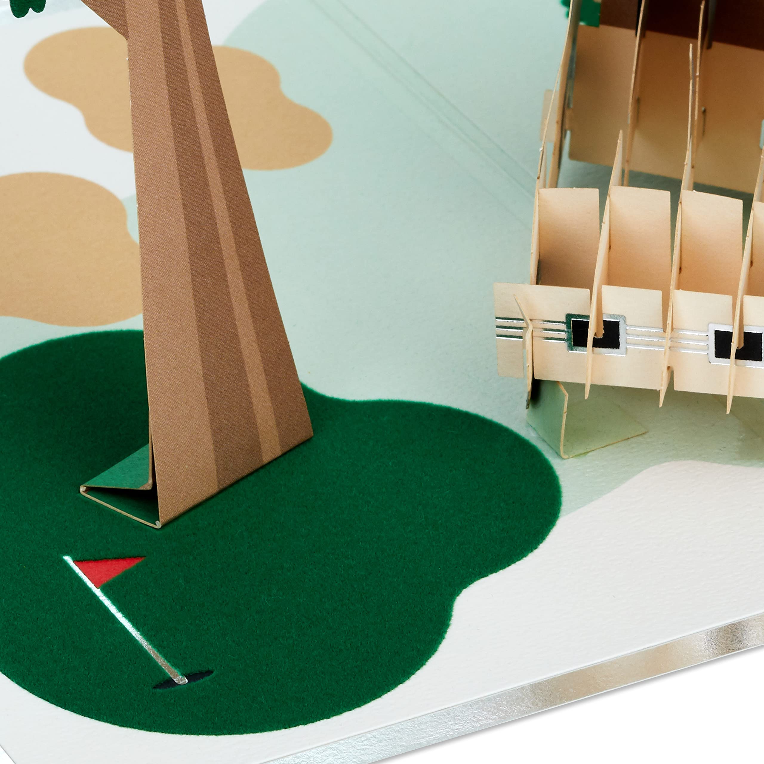 Hallmark Pop Up Birthday Card for Him (Golf Cart) Signature Paper Wonder 3D Card
