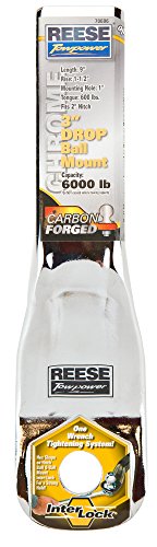 Reese Towpower 7060600 3" Drop Chrome Carbon Forged Interlock Ball Mount