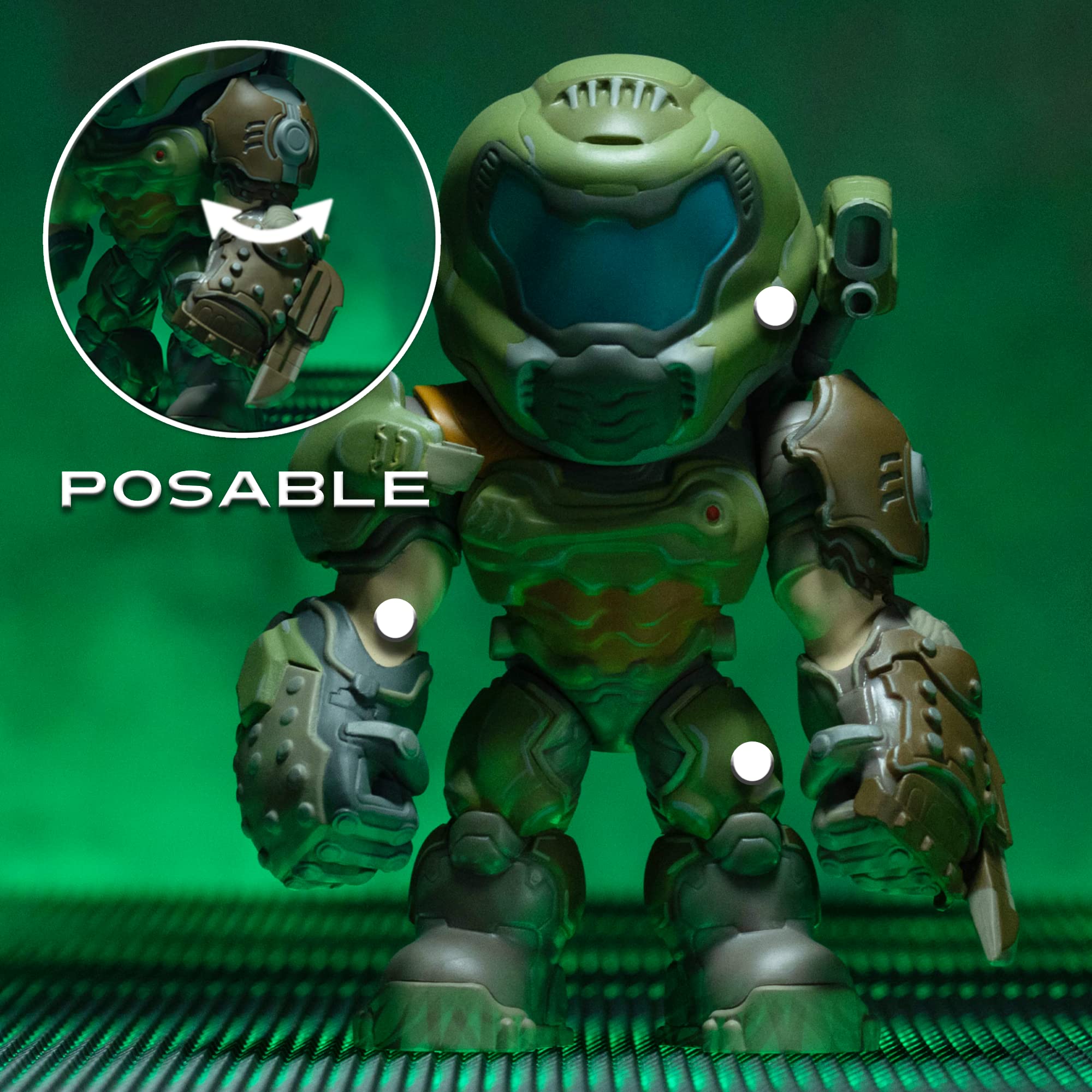 Numskull Doom Slayer Doom Eternal in-Game Collectible Replica Posable Toy Figure - Official Doom Merchandise - Limited Edition