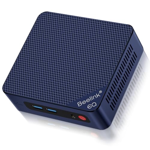 Beelink EQ12 Mini PC,12th Generation Intel Alder Lake-N100 Processor (4C/4T,up to 3.4GHz),Mini Computer with 16GB DDR5 RAM/500GB SSD,Support 4K 60Hz/Dual HDMI+Type-C/USB3.2/WiFi 6/BT5.2/Auto Power On