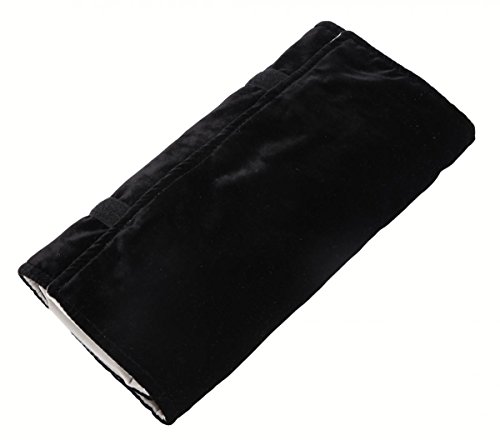WODISON Travel Velvet Jewelry Roll Earrings Rings Necklaces Organizer Clutch Bag for Ring Gift Idea