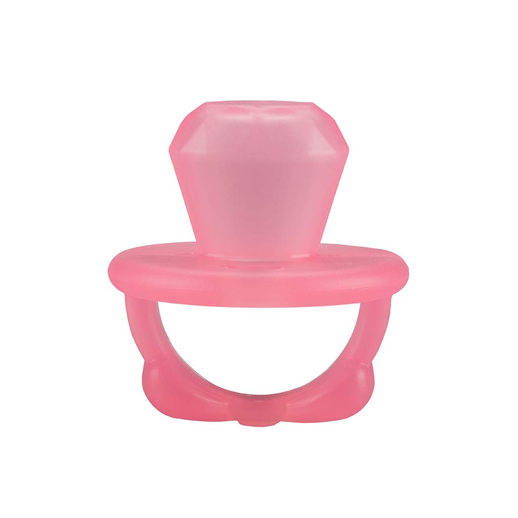 Itzy Ritzy Teensy Teether - Soothing Silicone Hollow Teether Features Flexible, Easy-to-Hold Handle, Pineapple