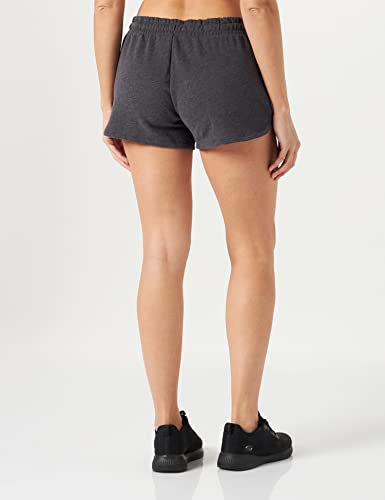 AURIQUE Women's Gym Shorts, Charcoal Marl, 0