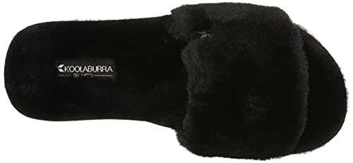 Koolaburra by UGG Women's Fuzz-AH Slipper, Black, 11