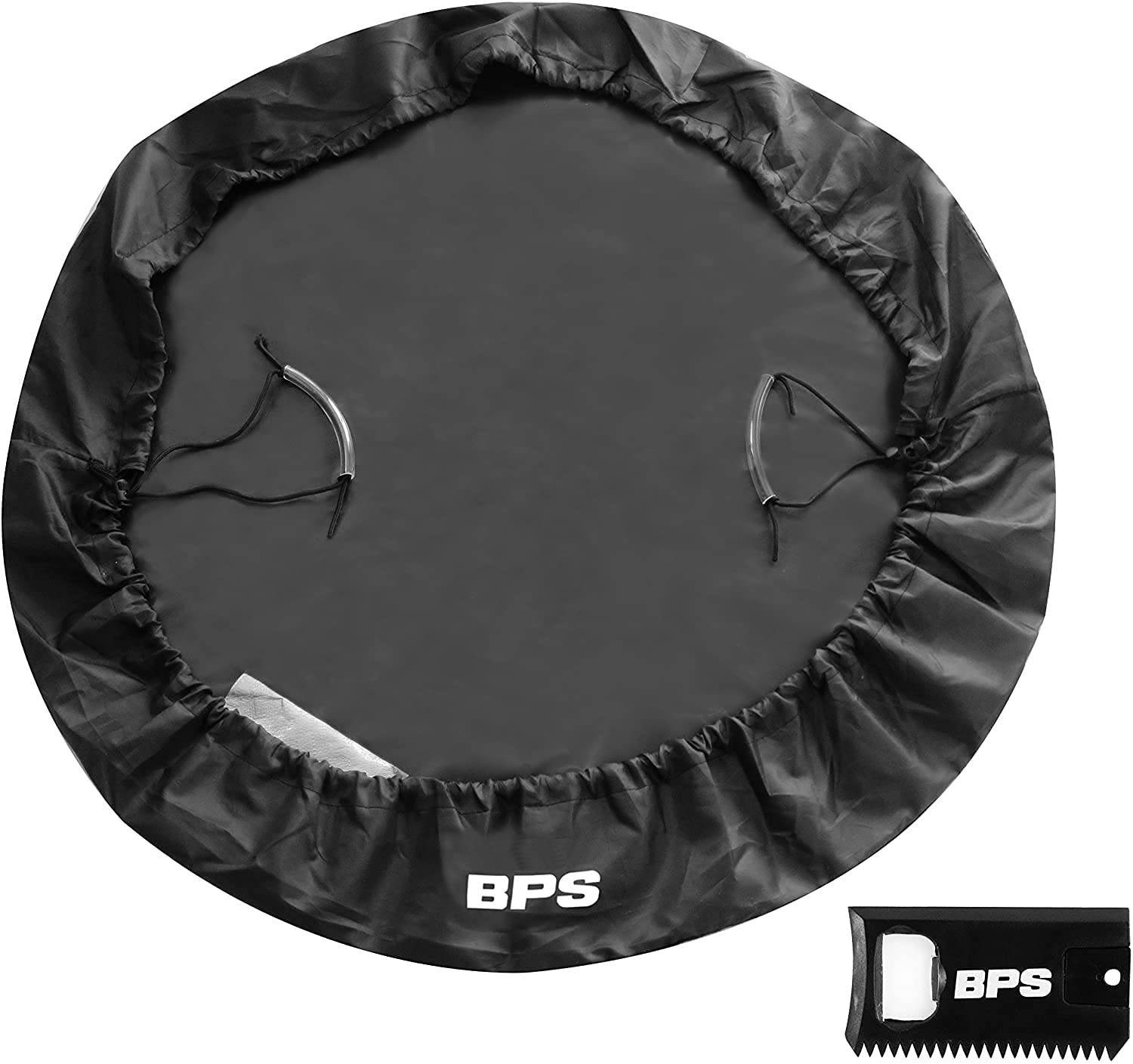 BPS Wetsuit Surf Change Mat - Waterproof Wetsuit Mat - for Dive Boots, Rash Guards, Wet Suit, and surf Accessories - Includes Wax Comb (Black)