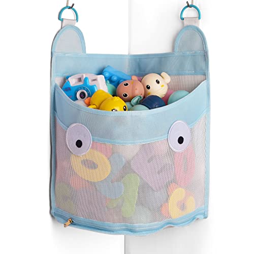 Tudikir Baby bath toy holder Bath Toy Organizer,bath toy storage for tub,Corner Hang Suspension Bath Toy Holder Large Capacity Multi Use Corner Shower,bath toy storage-Quick Drying