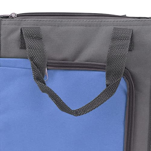 Mumusuki Insulated Reusable Grocery Bags, Widened Handle Food Delivery Bag Insulated Bag for Hot or Cold Food Delivery (blue)