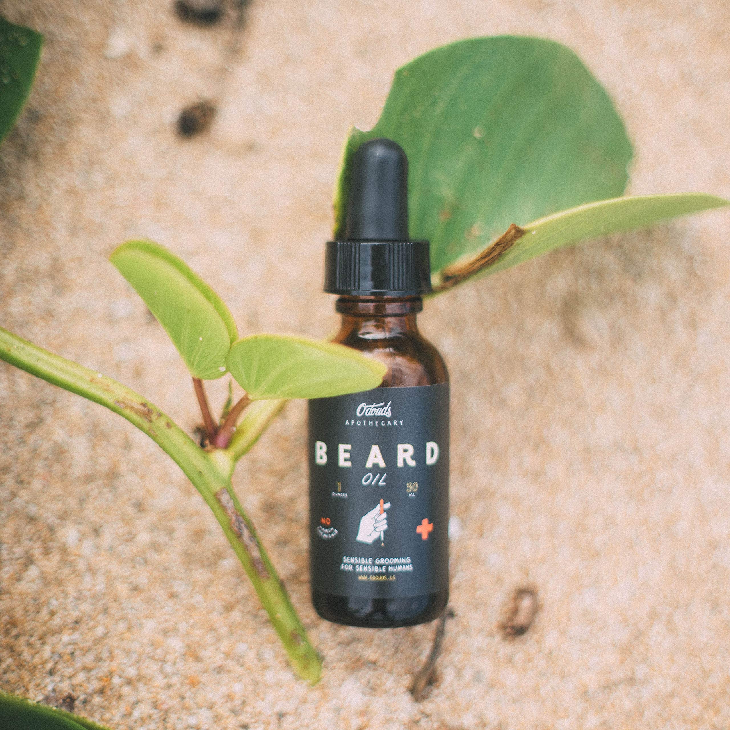 O'Douds Beard Oil for Men - Natural, Vegan Beard Conditioner & Mustache Oil with Jojoba Oil - Softens & Moisturizes Beards & Mustaches with Forest Scent (1oz.)