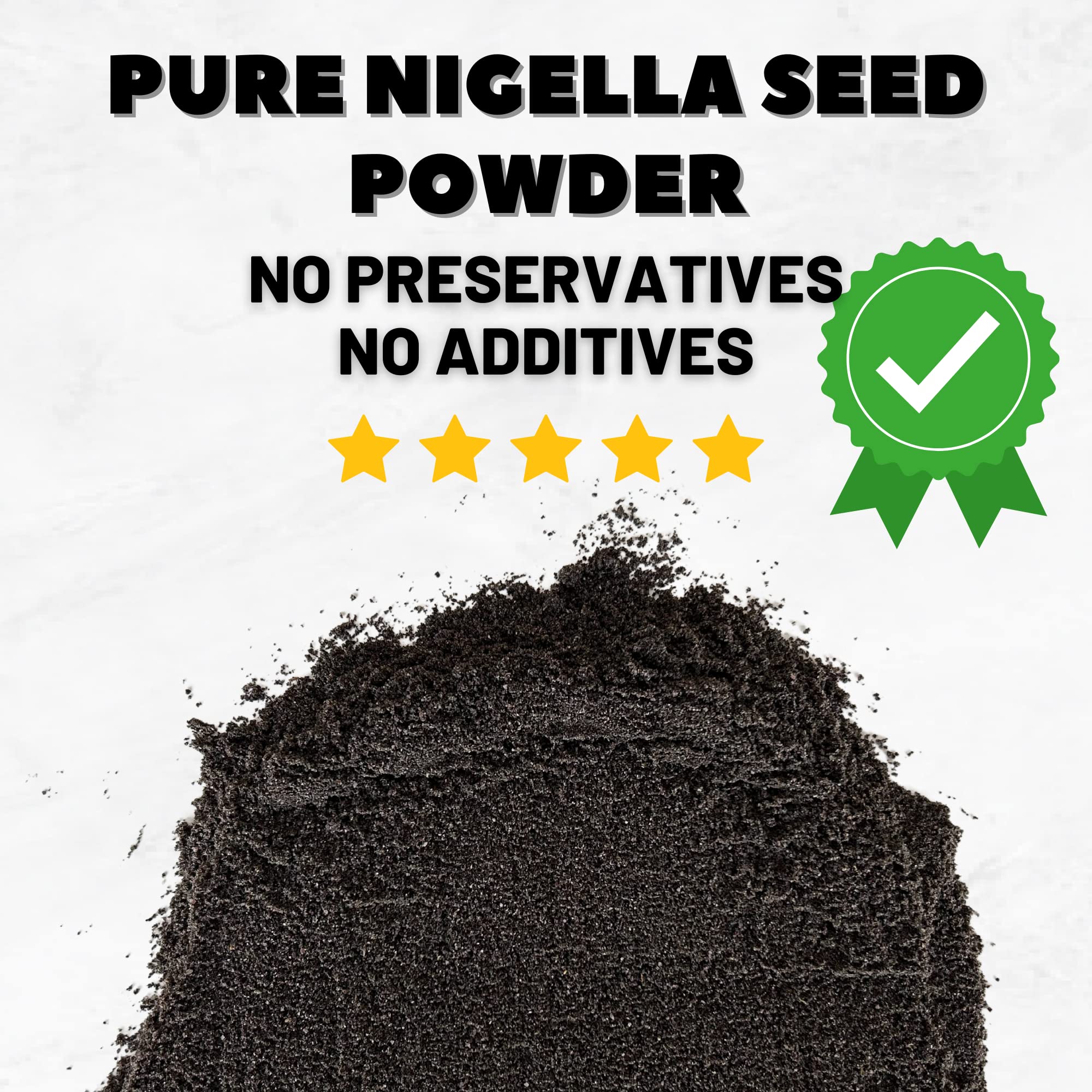 Berrilys Organic Black Seed Powder, Ground, 16 Ounces, Also Known As Nigella Sativa, Kalonji, Black Cumin Seed, Great for Baking and Bread Making