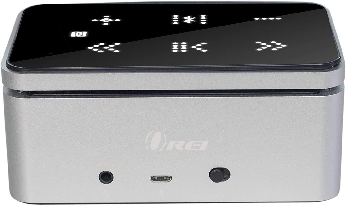 OREI Diamond Enhanced Bass NFC Bluetooth 4.0 Wireless Speaker, Powerful Sound, Built in Mic, Aluminum Body, Touch Panel & Compact Size