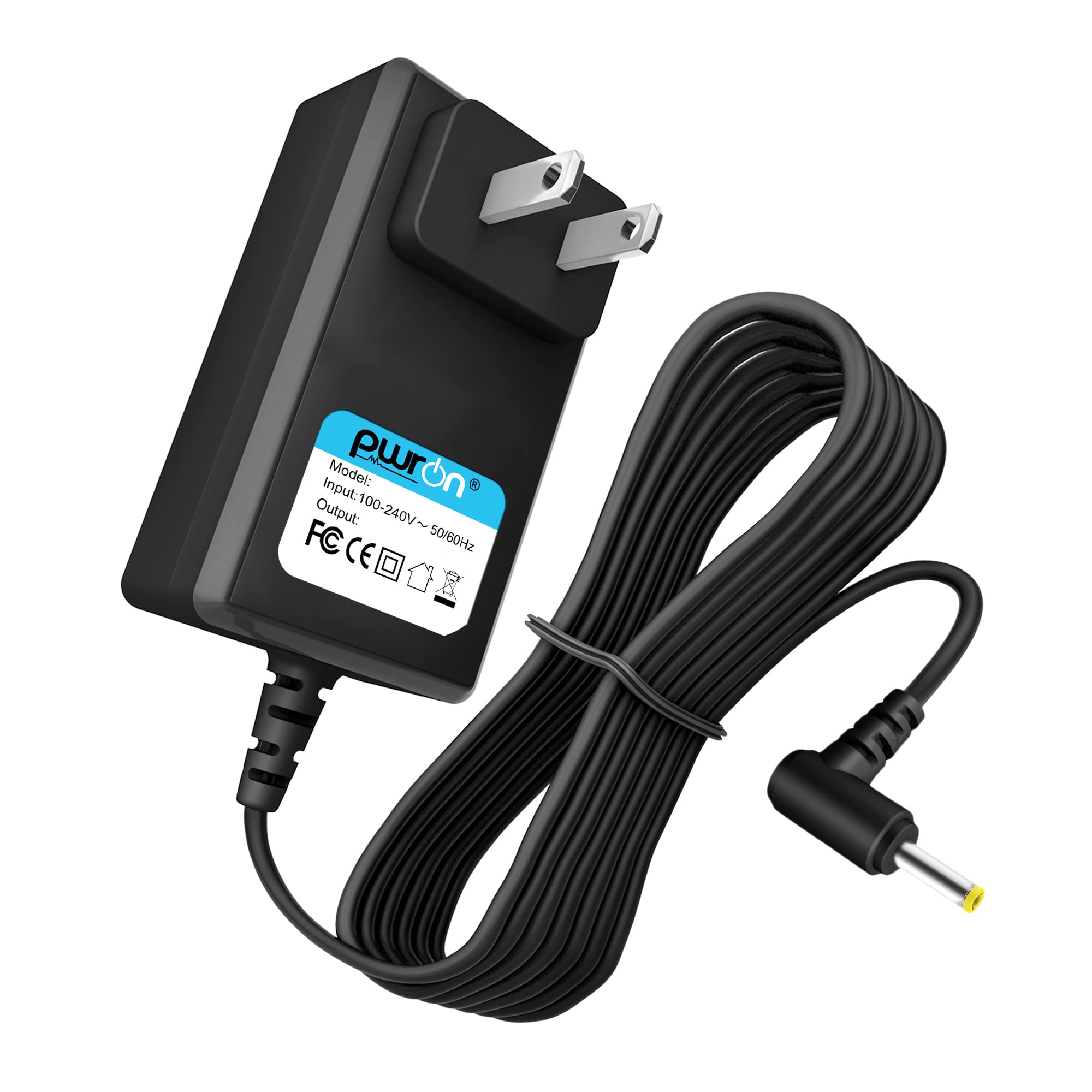 PwrON 6.6 FT 6V AC to DC Adapter for Uniden Handheld Scanner BC72XLT BC246T BC346XT BCD396XT BCD396T BR330T