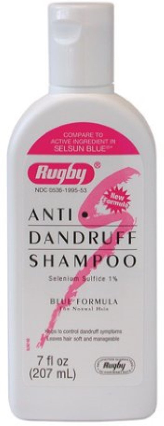 Rugby Selenium Sulfide Anti-Dandruff Shampoo 7 oz (Pack of 10)
