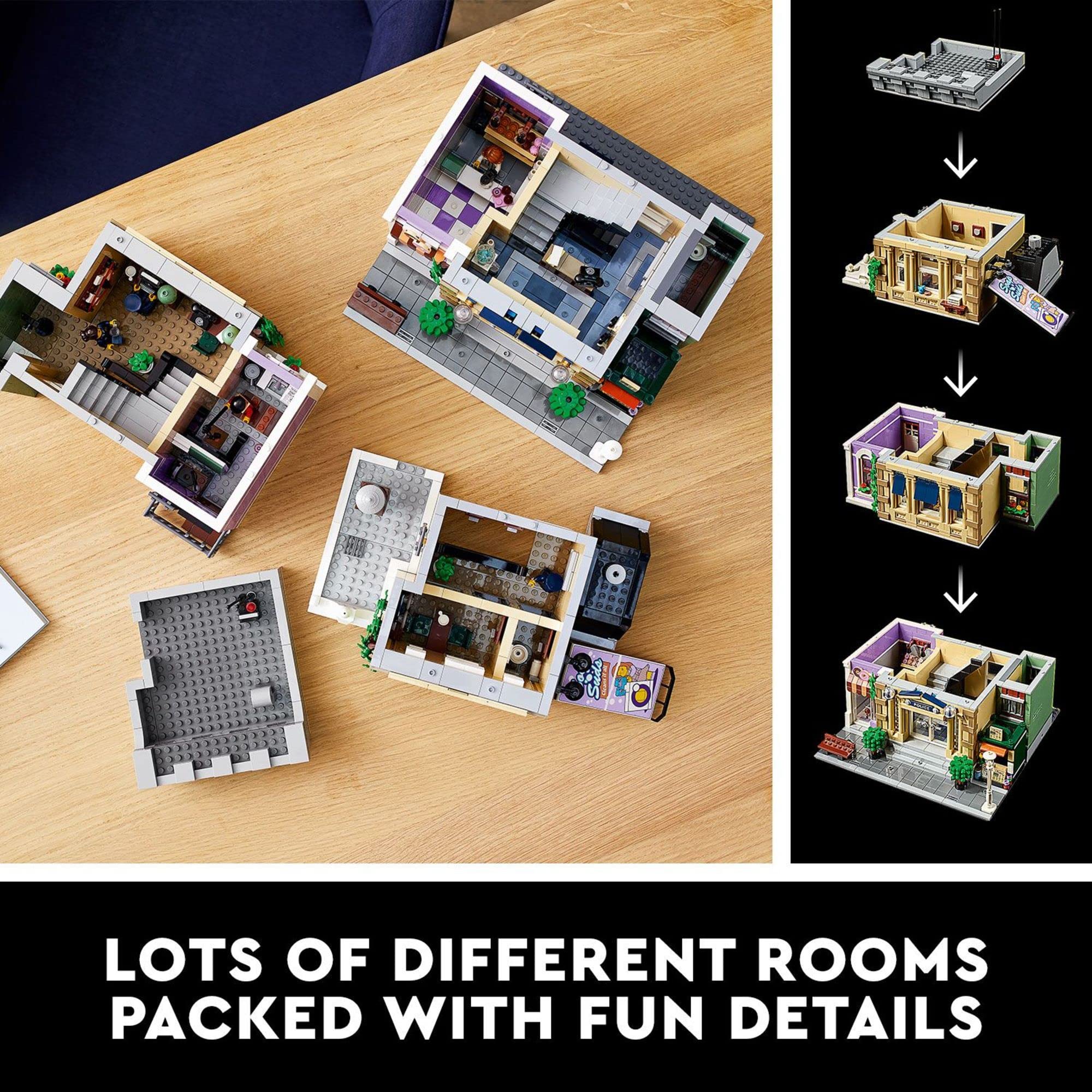 LEGO Police Station 10278 Building Kit; A Highly Detailed Displayable Model for Adults, New 2021 (2,923 Pieces)