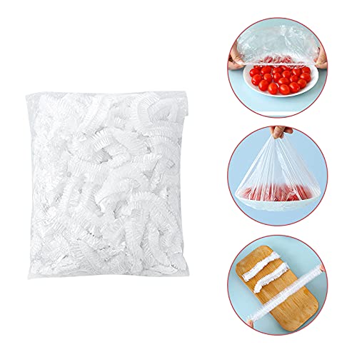 Fresh-keeping Food Refrigerator 400PC Leftover Food-grade Household Cover Kitchen,Dining & Bar Water Tight Storage Container (White, One Size)