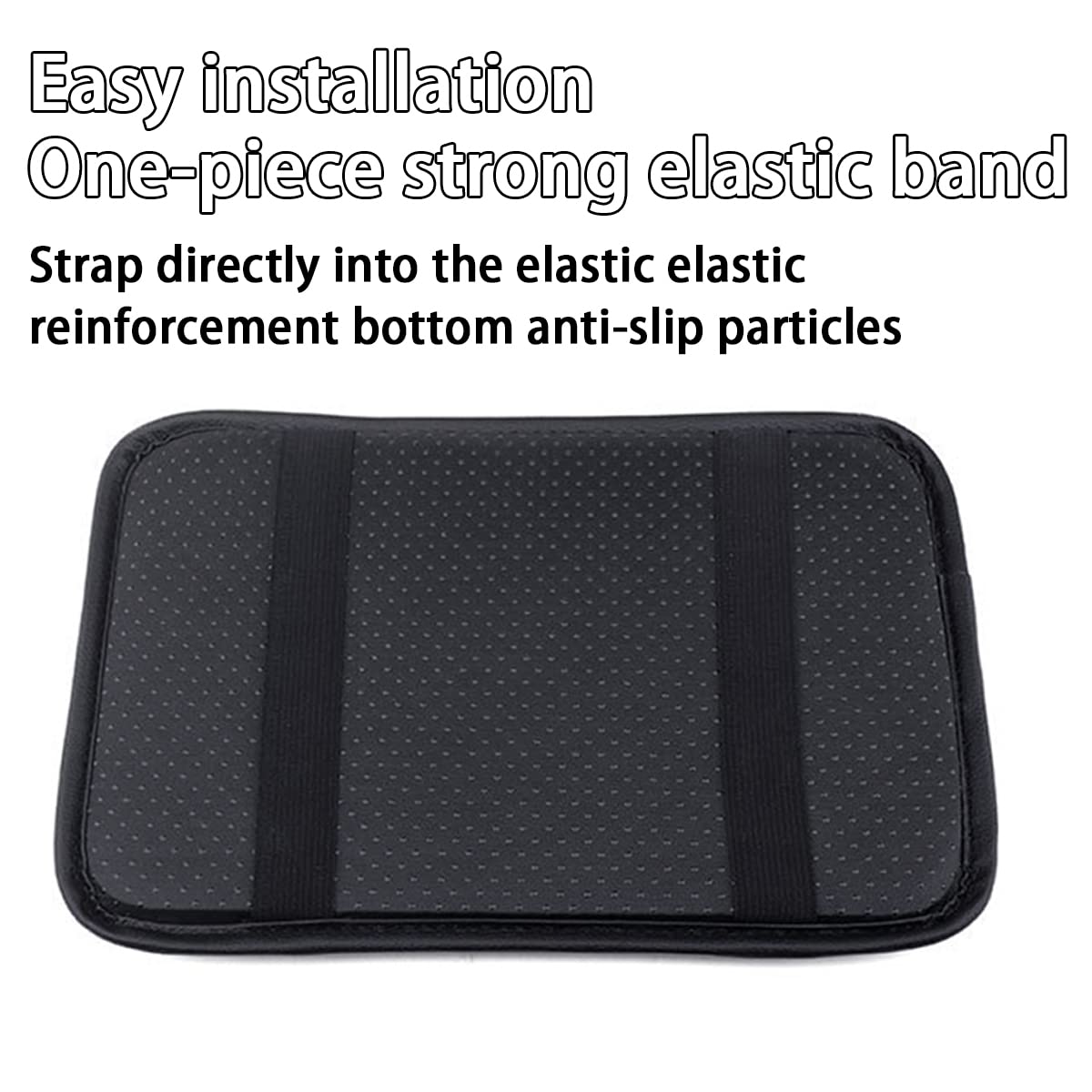 Blilo Car Center Console Pad, Waterproof PU Leather Car Armrest Seat Box Cover, Vehicle Central Control Cushion Protector, Car Interior Decor Accessories for Most Vehicle, SUV, Truck (Blue)
