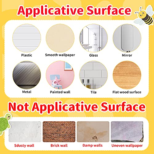 Large Number Wall Decals Stickers Educational Learning Wall Sticker Animal Arabic Numbers 1-10 Vinyl Counting Decals Peel and Stick Removable for Children Kids Toddlers Classroom Playroom Daycare