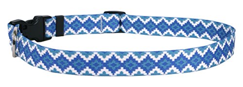 Yellow Dog Design Aztec Storm Dog Collar Fits Neck 14 to 20"/4" Wide, Medium 3/4" Wide