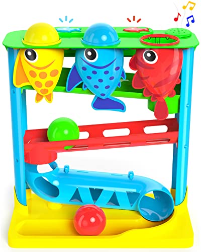 Move2Play, Feed The Fish, Interactive Toy for 1+ Year Olds, 6 to 12 Months, Baby Toy, 1 Year Old Birthday Gift For Boys & Girls, 9-12 Months, 6 7 8 9 10 12+ Months