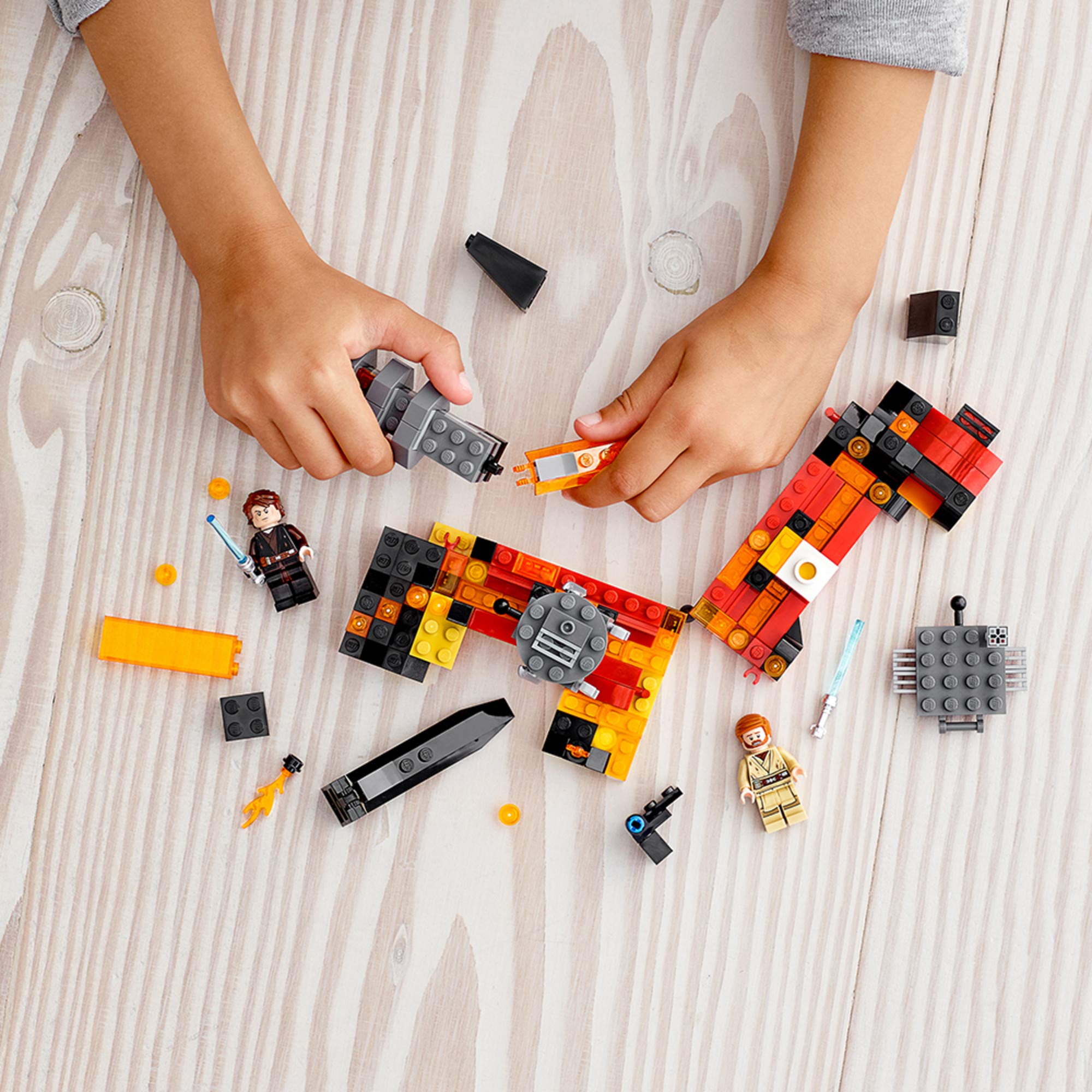 LEGO Star Wars: Revenge of The Sith Duel on Mustafar 75269 Anakin Skywalker vs. OBI-Wan Kenobi Building Kit (208 Pieces)