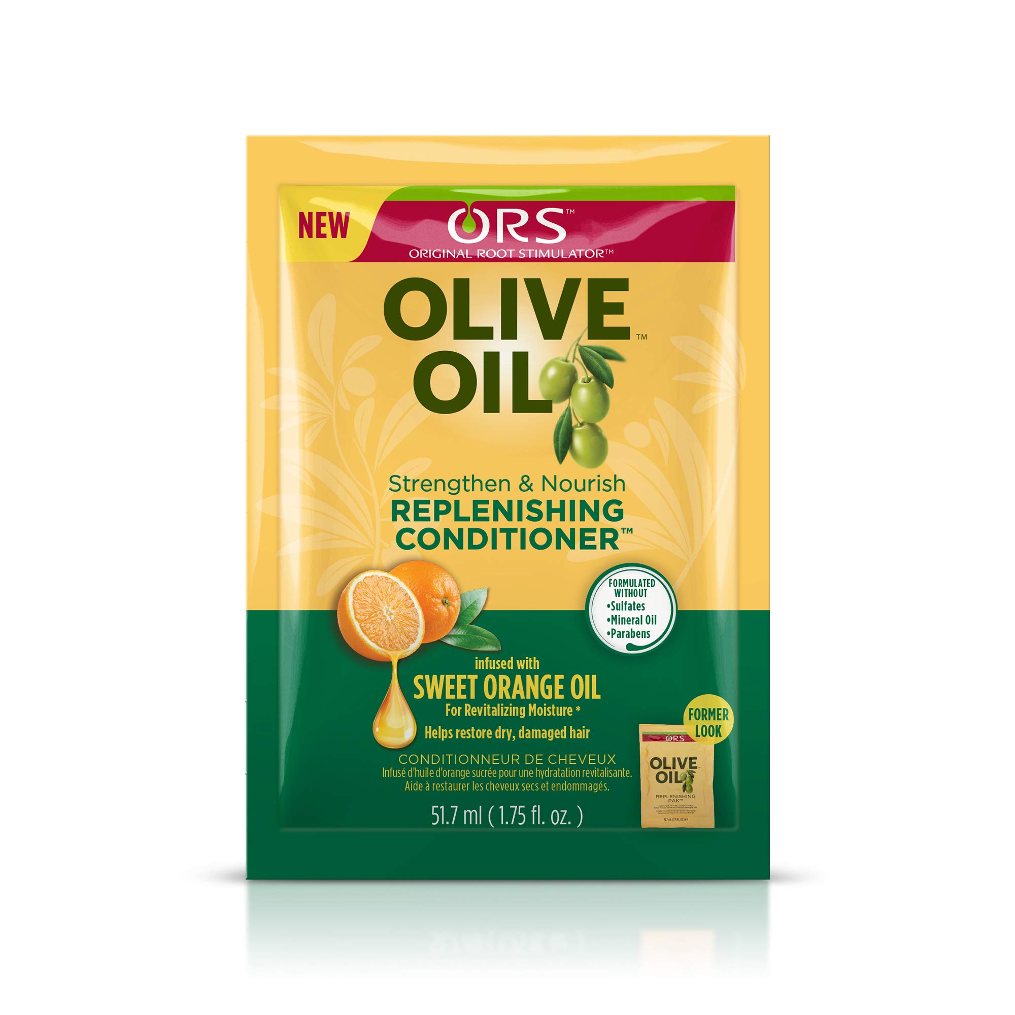 ORS Olive Oil Strengthen and Nourish Replenishing Conditioner Packet 1.75 Ounce (Pack of 6)