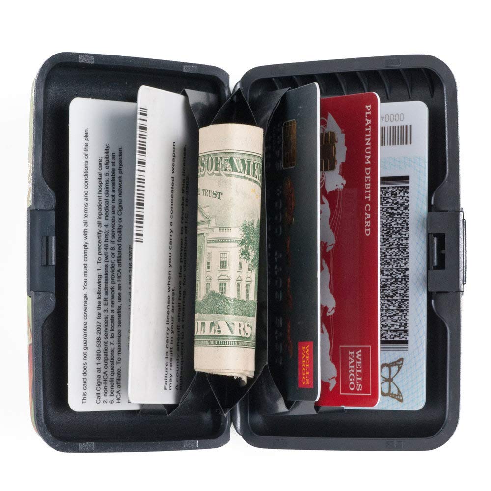 Fig Design Group Armored Wallet RFID Secure Data Theft Protection Credit Card Case (Sea Turtle)