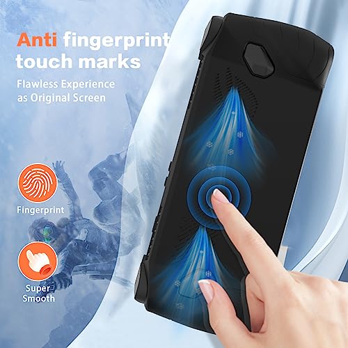 KSKSPE Protective Case for ASUSS ROG Allys Gamings Handheld, Soft Silicone Protective Skin Sleeve, Anti-Slip & Scratch Game Console Silicone Cover for ASUSS ROG Allys Gamings Handheld-Black