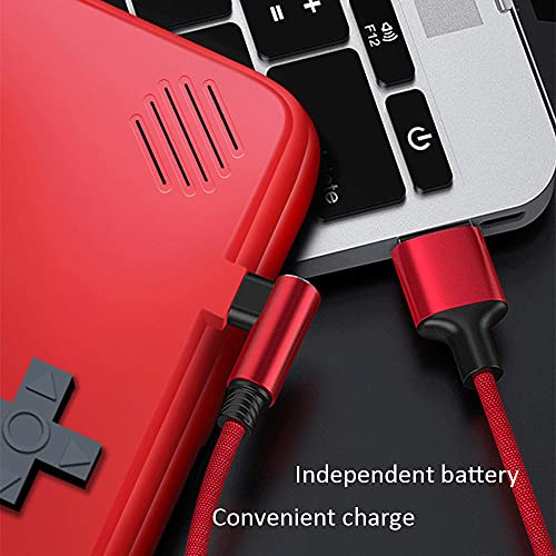 Handheld Game Console Case for Samsung S21 Plus, Game Phone Case for Galaxy S21 Plus with 36 Built-in Games and Color Display Red