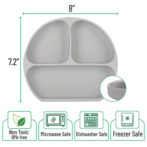 Mr. Pen- Silicone Suction Plates for Toddlers, Baby, Kids, with Suction
