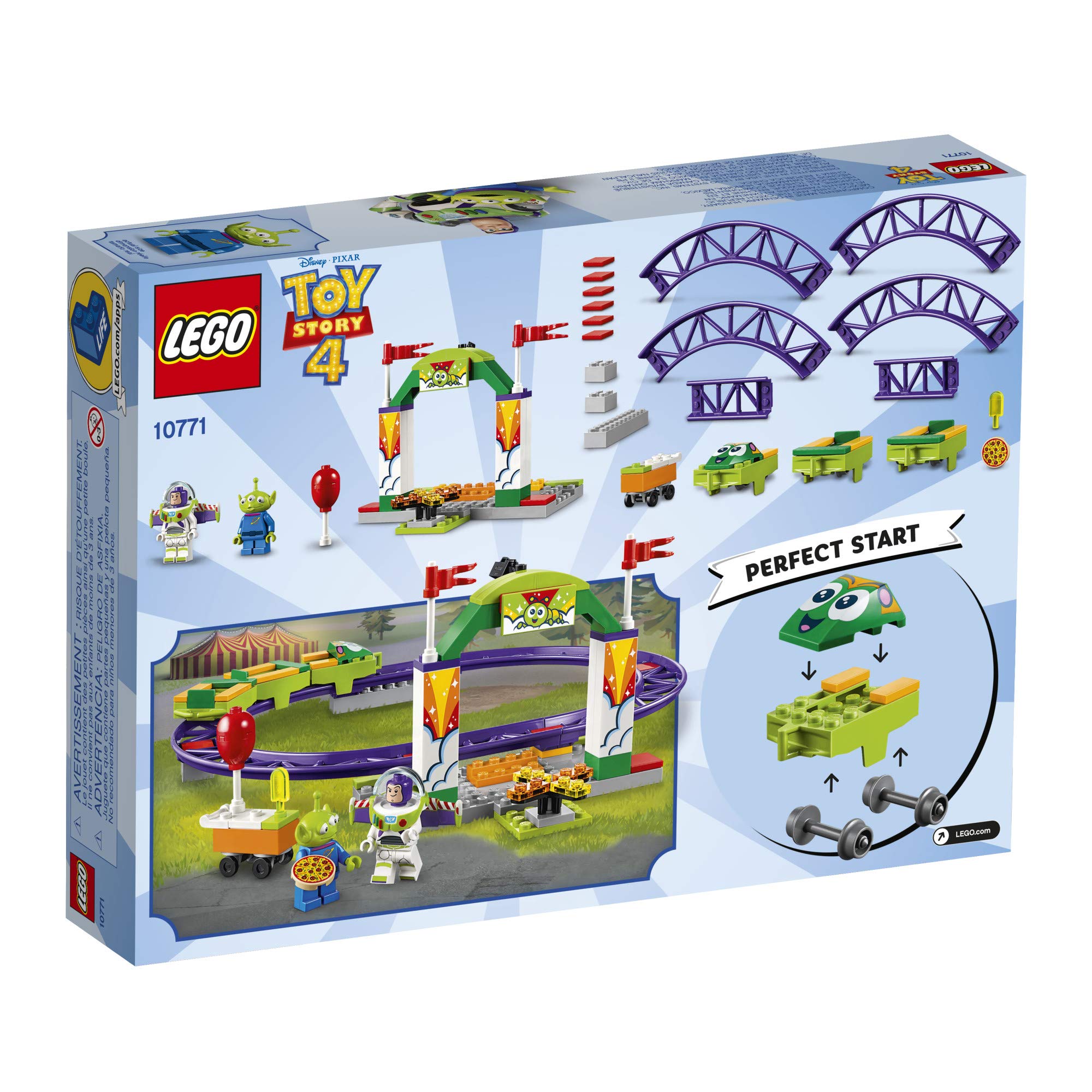LEGO | Disney Pixar's Toy Story 4 Carnival Thrill Coaster 10771 Building Kit (98 Pieces)