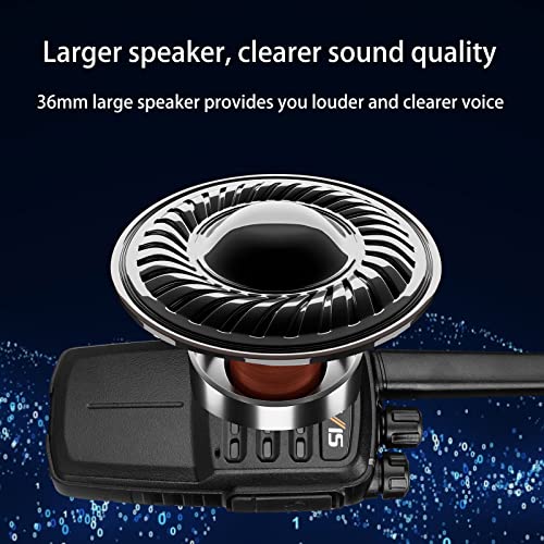 Retevis RT40B Walkie Talkie Rechargeable,Mini 2 Way Radio for Adults, Rugged Two Way Radios Rechargeable, Handheld USB Charging Base Emergency Alarm, for Adults Skiing Hunting Cruise Gifts (1 Pack)