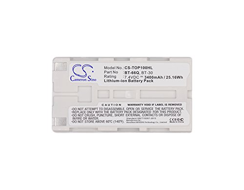 Cameron Sino Battery for Hioki LR8410, LR8510, LR8511 P/N: Z1007 3400mAh / 25.16Wh Li-ion