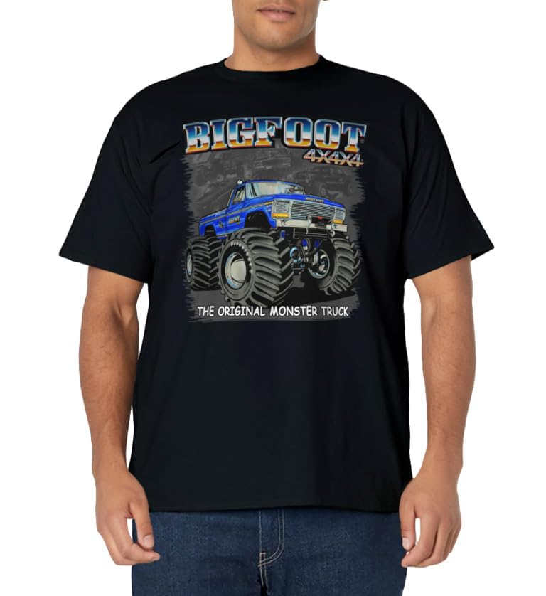 BIGFOOT #1 T-Shirt With Faded Background Images